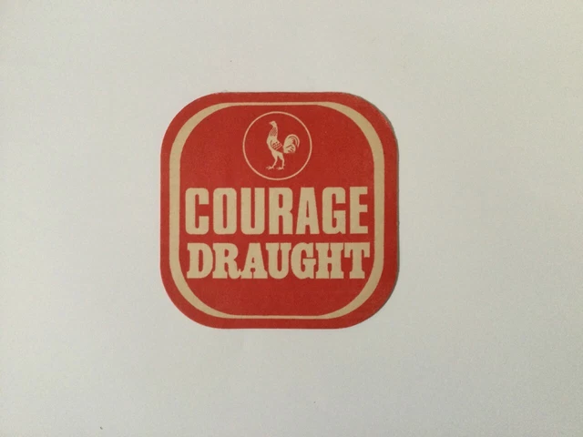 RETRO 1970’S COLLECTABLE beer coaster Courage Draught $4.50 - PicClick AU