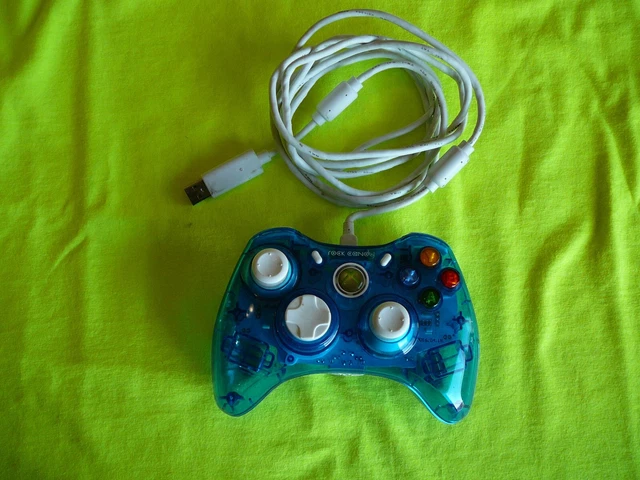 PDP ROCK CANDY Wired Controller For Xbox 360 Blue $14.97 - PicClick