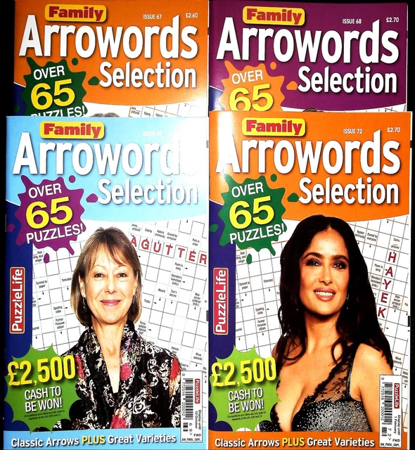 4 ARROW WORD Puzzle Book Mag Family Arrowords Selection - Brand New See Pictures £8.99 - PicClick UK
