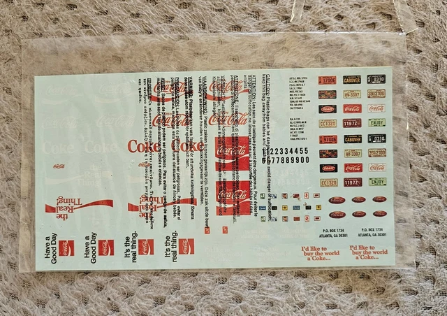 1/24 SCALE COCA Cola Waterslide decals £2.23 - PicClick UK