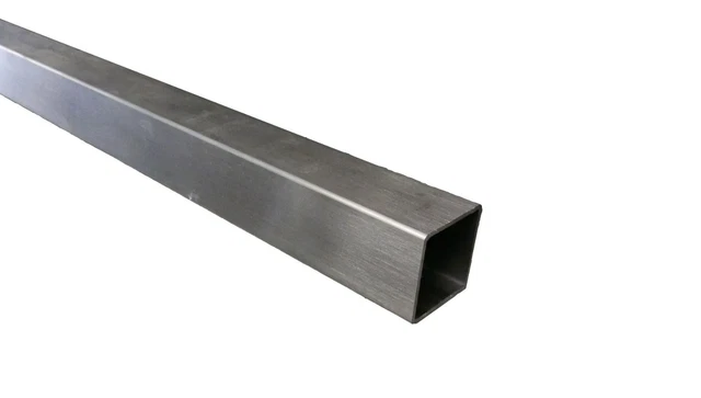 BRUSHED STAINLESS STEEL Square Box Section 40x40mm Tube Cut to Length £ ...