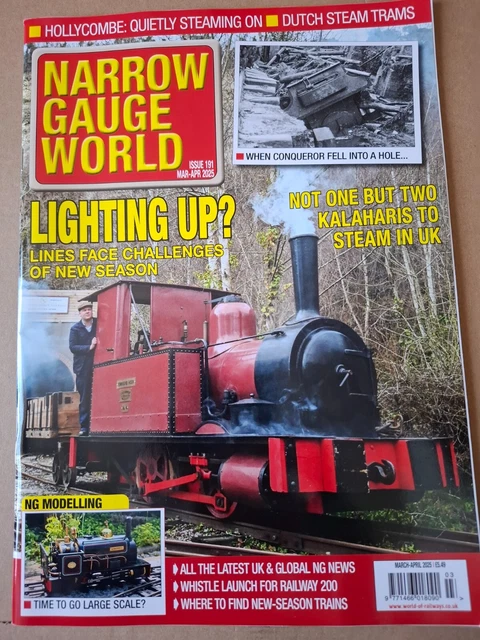 NARROW GAUGE WORLD Issue 191 Mar-Apr 2025 - Lighting Up, Conqueror In A Hole £1.76 - PicClick UK