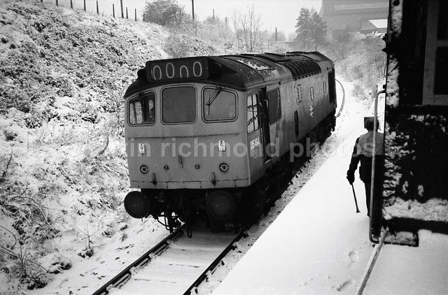 LIGHTMOOR JUNCTION CLASS 25 25184 17.12.76 Railway Negative RN293 £3.99 ...