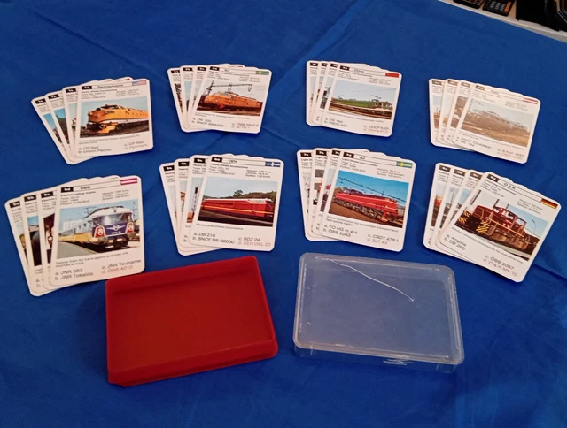 VINTAGE 70S BRITISH DIESEL AND ELECTRIC LOCOMOTIVES TOP TRUMPS, PLAYING ...