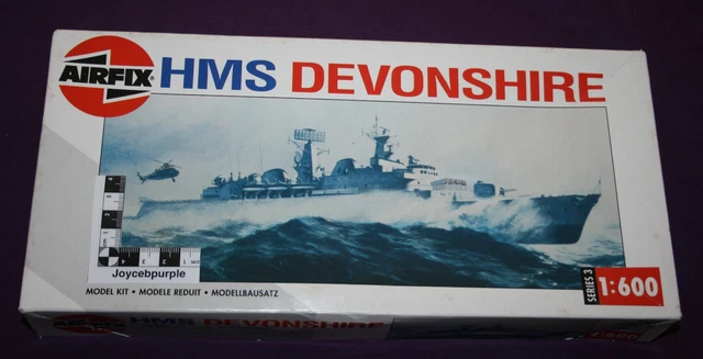 AIRFIX HMS DEVONSHIRE 1:600 scale model ship kit 030202. £40.00 ...
