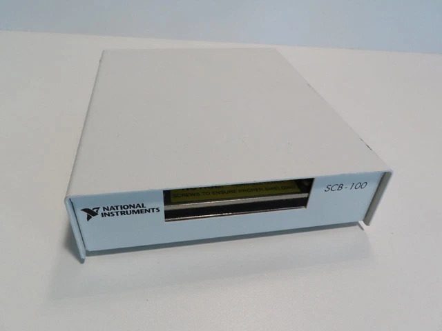NATIONAL INSTRUMENTS SCB-100 Shielded I/O Terminal Box *No Cable* $65. ...