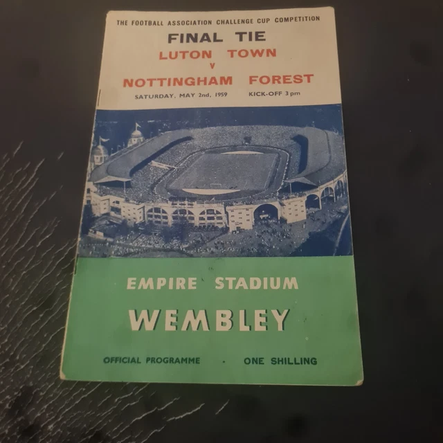 FA CUP FINAL PROGRAMME 1959 Nottingham Forest v Luton Town £9.99 ...