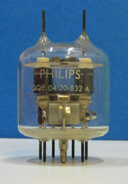 1 TUBE électronique DOUBLE TETRODE DE PUISSANCE - QQE 04/20-832A ...