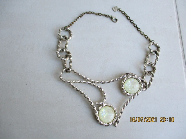 ANCIEN COLLIER SIGNÉ DOLCE VITA vintage antique costume jewelry ...
