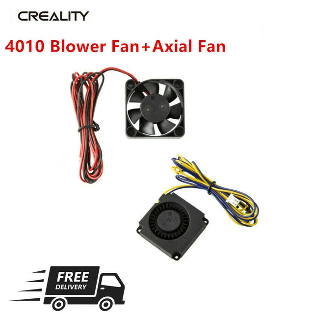 ORIGINAL CREALITY ENDER 3/Pro 3D Printer Extruder Cooling Fan + Turbo ...