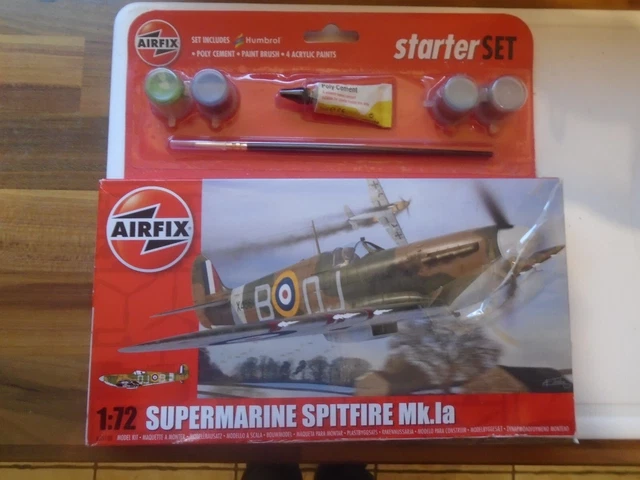 AIRFIX SUPERMARINE SPITFIRE Mk.la starter model kit £7.50 - PicClick UK