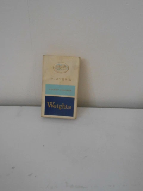 PLAYERS WEIGHTS (10) Empty Cigarette Packet £3.99 - PicClick UK