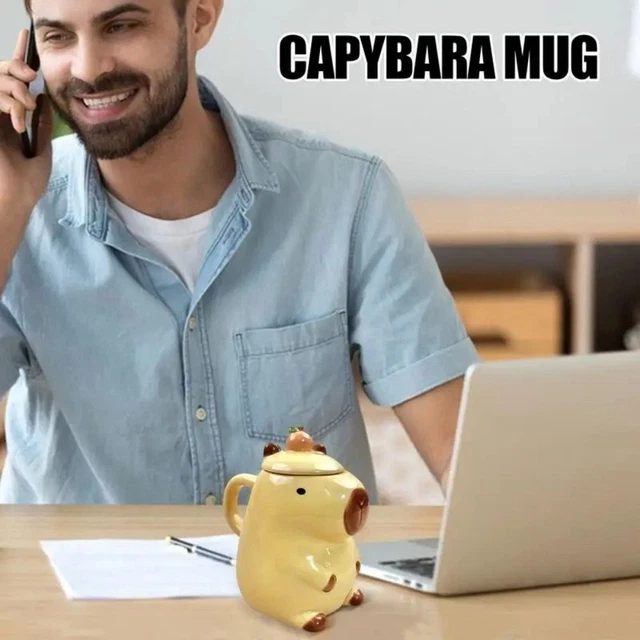 CARTOON CAPYBARA MUG 3D Shape Capybara Teacup Photo Prop Milk Mugs Home ...