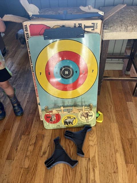 VINTAGE MARX TOYS Targetland Shooting Range Tin Game Parts And Pieces W ...
