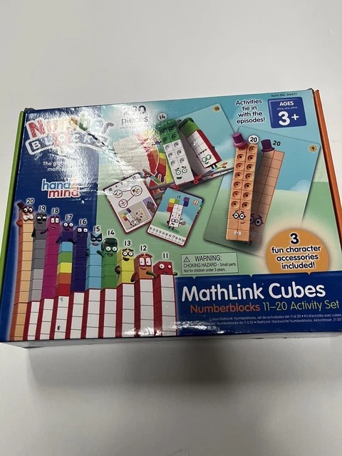 HAND2MIND NUMBERBLOCKS MATHLINK Cubes 11-20 Activity Set Assorted ...