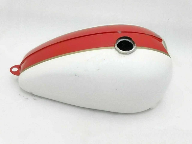TRIUMPH T120 RED And White Painted Gas Fuel Petrol Tank EUR 294,36 ...