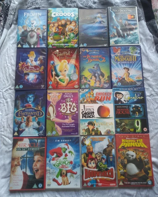 MIX KIDS AND ADULTS DVD BUNDLE JOBLOT ~ Disney, boxsets, titanic, Blu ...