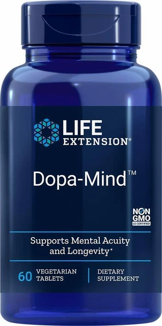 LIFE EXTENSION DOPA-MIND (Dopamine, Longevity) 60 Vege Tabl WORLDWIDE SHIPPING £47.89 - PicClick UK