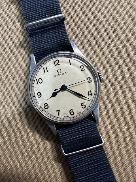 RARE OMEGA BRITISH MILITARY RAF 6B/159 | SPITFIRE Pilot Watch $6,500.00 ...