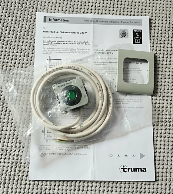 TRUMA THERME TT2 Bedienteil / Fern Schalter inkl. Anschlussschema Neu ...