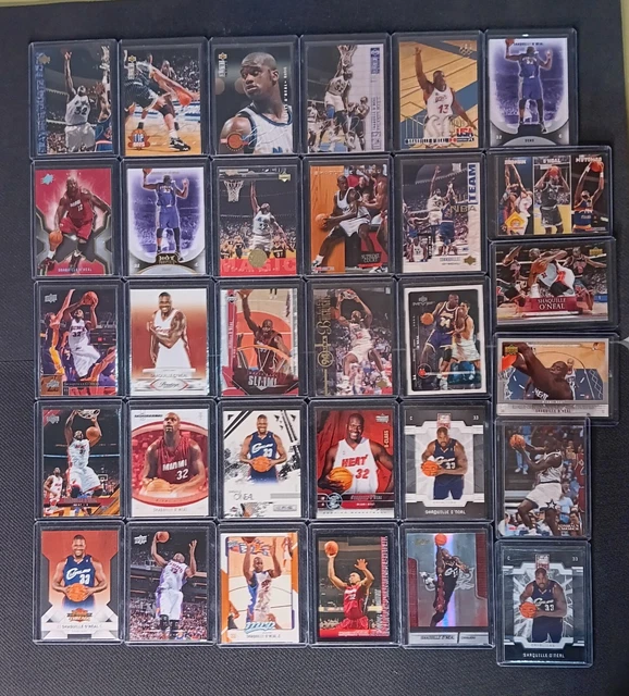 SHAQUILLE O'NEAL, NBA panini Prizm Hoops basketball Bulk lot. #31 cards ...