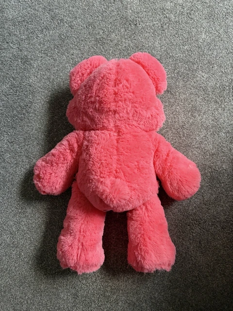 FAIRGAME AMUSEMENT FAIRGROUND Soft Toy Plush Teddy Button Eye Pink ...