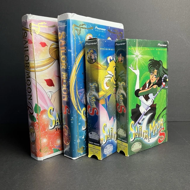 SAILOR MOON 3 Movie VHS Lot English Anime Lot, Secret, Promise, Hearts ...