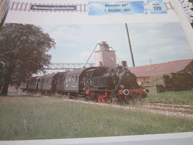 DAMPFLOK RISSZEICHNUNG P 170 bay. Gtl 4/4 Bayerische Staatsbahn DRG 98. ...
