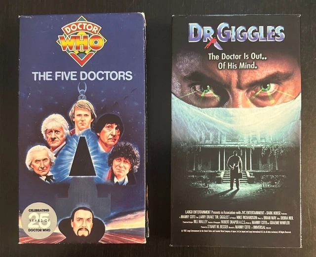 2-VHS: DR. GIGGLES & Dr. Who The Five Doctors. Both Included. £8.55 ...