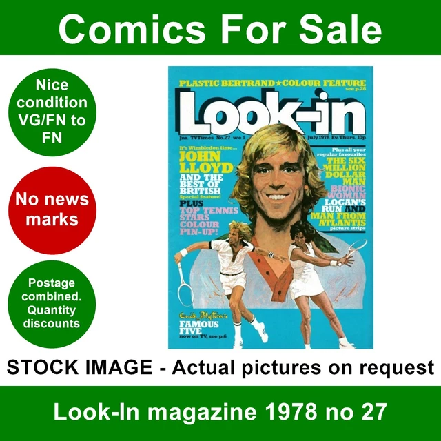LOOK-IN MAGAZINE 1978 no 27 VG/FN clean - 01 July 1978 - John Lloyd £10 ...