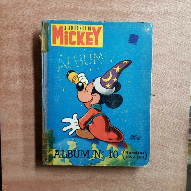 1958 LE JOURNAL de Mickey Mouse Album No 10 Walt Disney Comics Book 235 ...
