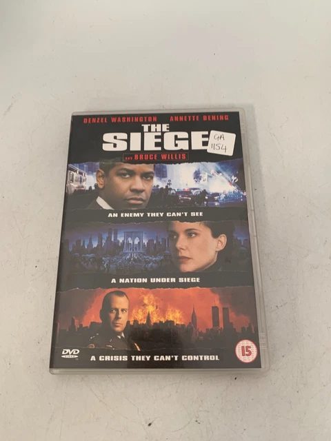 THE SIEGE WITH Denzel Washington 20th Century Fox DVD #GA 1154 #GL £2. ...