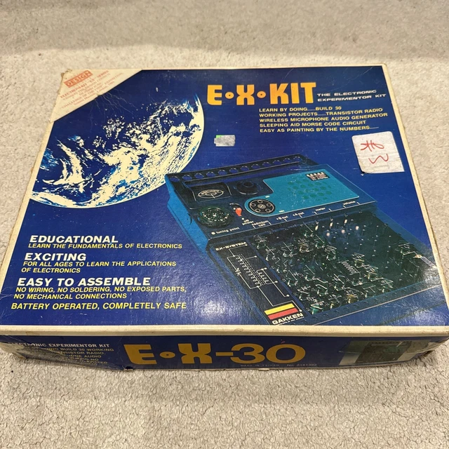 GAKKEN DENSHI BLOCK (electronic block ) EX-30 GAKKEN JAPAN E.x.kit - Boxed £27.00 - PicClick UK