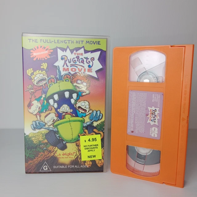 THE RUGRATS MOVIE VHS Nickelodeon 1998 Orange Box Vintage ABC Kids ...