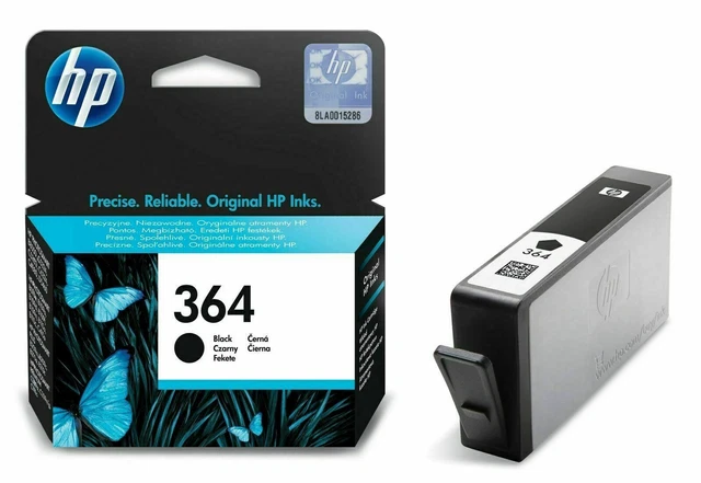 HP364 BLACK ORIGINAL Ink Cartridge CB316EE Photosmart 5520 5524 6510 ...