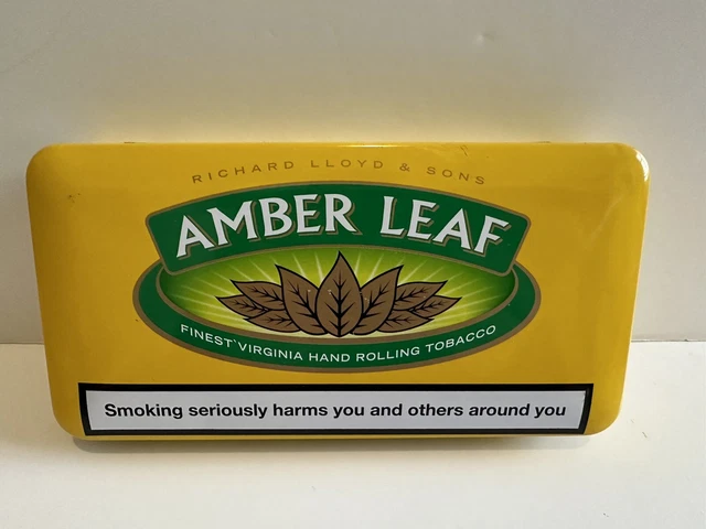 AMBER LEAF ORIGINAL Special Edition 25/50g Empty Tobacco Tin Rare £42. ...