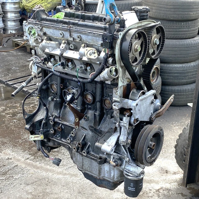 ENGINE BARE / Head / Block And Sump Only Shogun Pinin Pajero Pinin H77W ...