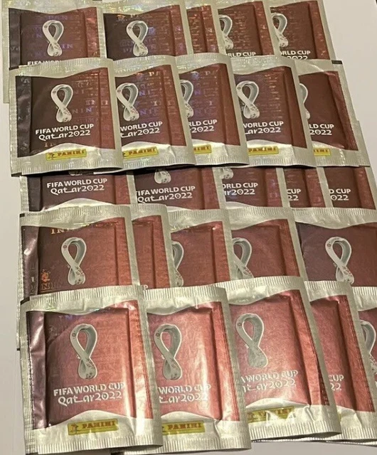 PANINI FIFA WORLD Cup Qatar 2022 Official Stickers - 25 Sealed Packets EUR 21,66 - PicClick FR