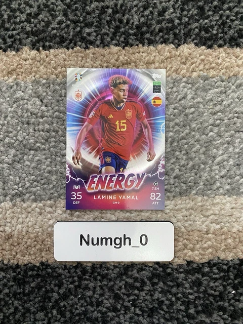 MATCH ATTAX UEFA Euro 2024 Lamine Yamal Energy Card No Gm 9 £11.12 ...