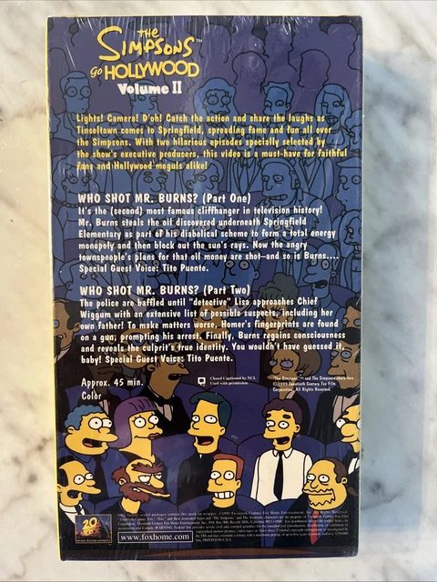 THE SIMPSONS GO Hollywood Volume II 2 (VHS, 1999) BRAND NEW & SEALED ...