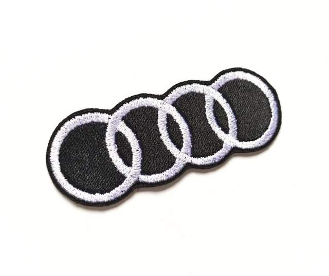TOPPA RICAMATA CON simbolo AUDI, logo dell'auto, termoadesivo, cucito ...