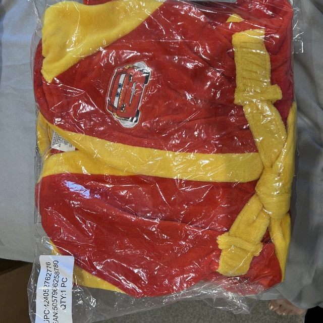 DISNEY STORE LIGHTNING McQueen Dressing Gown For Kids Age 4 New £22.00 ...