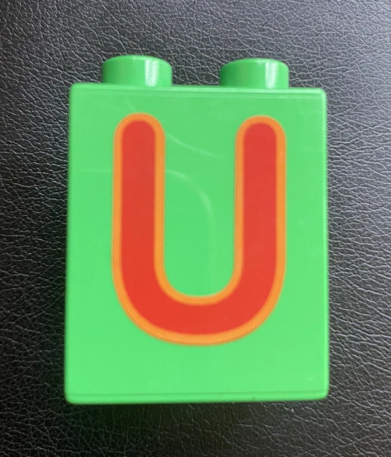 LEGO DUPLO • ALPHABET LETTER U • Building Block Brick Piece Replacement ...