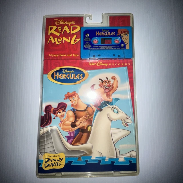 DISNEY VINTAGE HERCULES Read-Along Book Tape NEW Sealed NOS Cassette ...