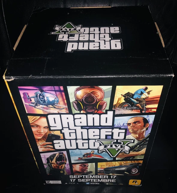 GTA 5 STORE Display Marketing Box GTA 5 Rock Star Games Grand Theft ...