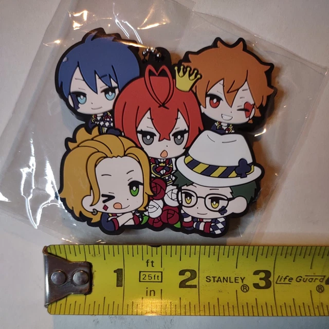TWISTED WONDERLAND HEARTSLABYUL Buddy Colle Rubber Keychain Riddle Ace ...