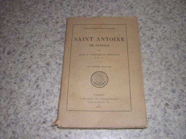 1895.SAINT ANTOINE DE Padoue / Léopold de Chérancé EUR 33,00 - PicClick FR