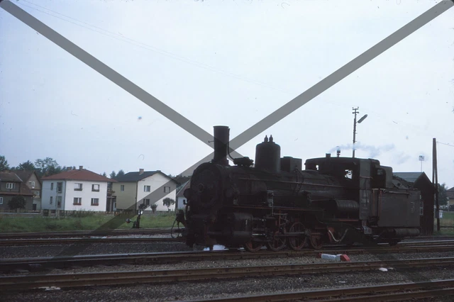 RAILWAY LOCOMOTIVE 35MM Slide – Obb Austria Steam Loco 399.14 At Depot ...