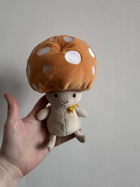 JELLYCAT FUN-GUY OZZIE Orange Mushroom Toadstool Soft Plush Cuddly ...