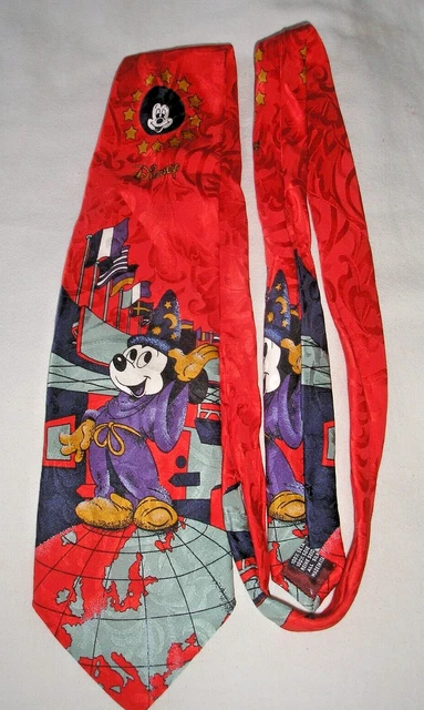 DISNEY MICKEY MOUSE Silk Tie by Atlas Design 556306-7965. Made in Italy ...